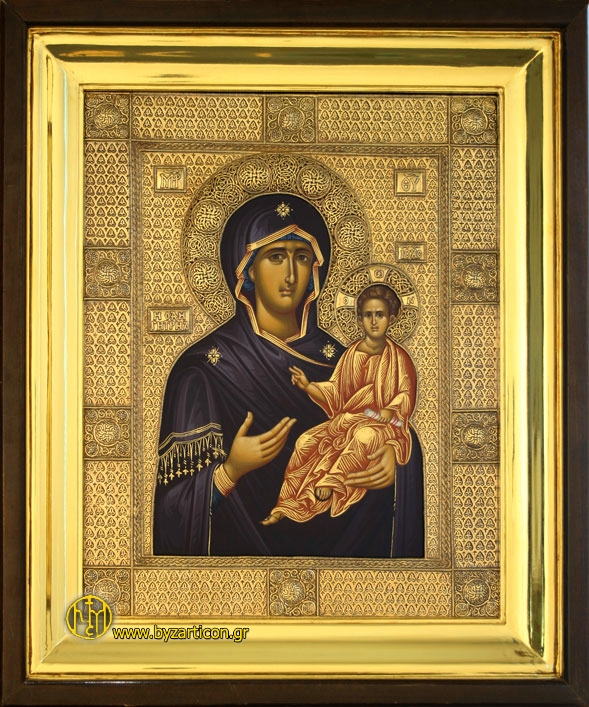 ΠΑΝΑΓΙΑ ΟΔΗΓΗΤΡΙΑ ΜΕ ΚΟΡΝΙΖΑ - byzarticon.gr